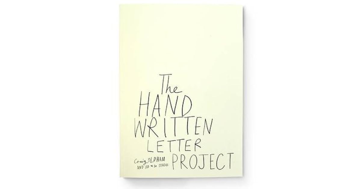 The Hand Written Letter Project by Craig Oldham