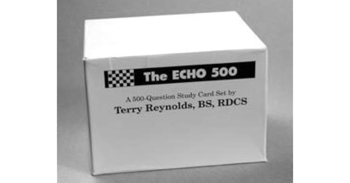 ECHO 500 Study Card Set by Terry Reynolds
