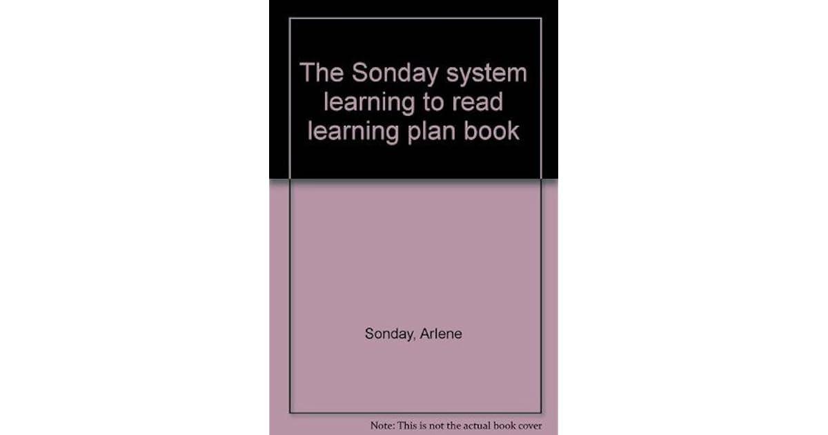 The Sonday system learning to read learning plan book by Arlene Sonday