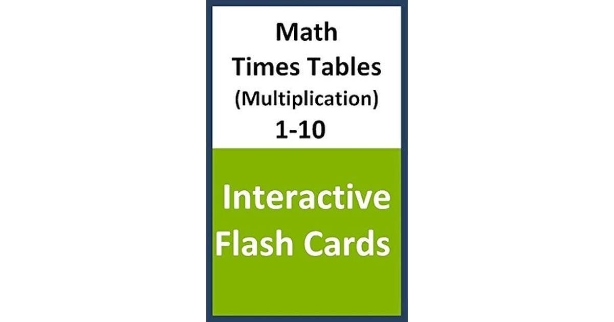 Math Times Tables (Multiplication) 1-10 Interactive Flash Cards by ...