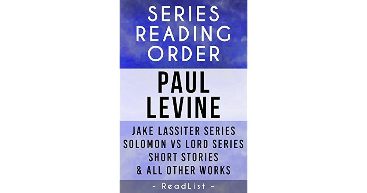 Series Reading Order Paul Levine Jake Lassiter series in order, Solomon ...
