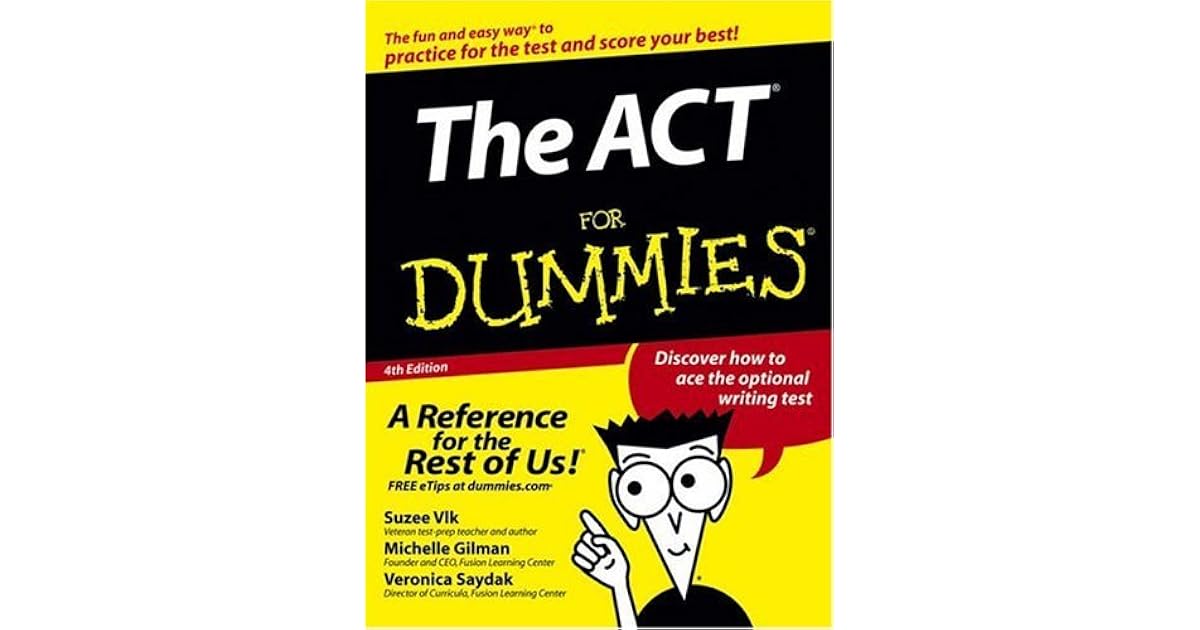 The ACT For Dummies by Suzee Vlk