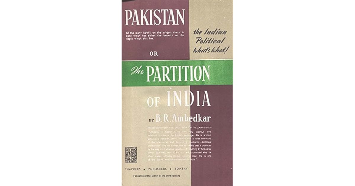 Pakistan Or the Partition of India by B.R. Ambedkar