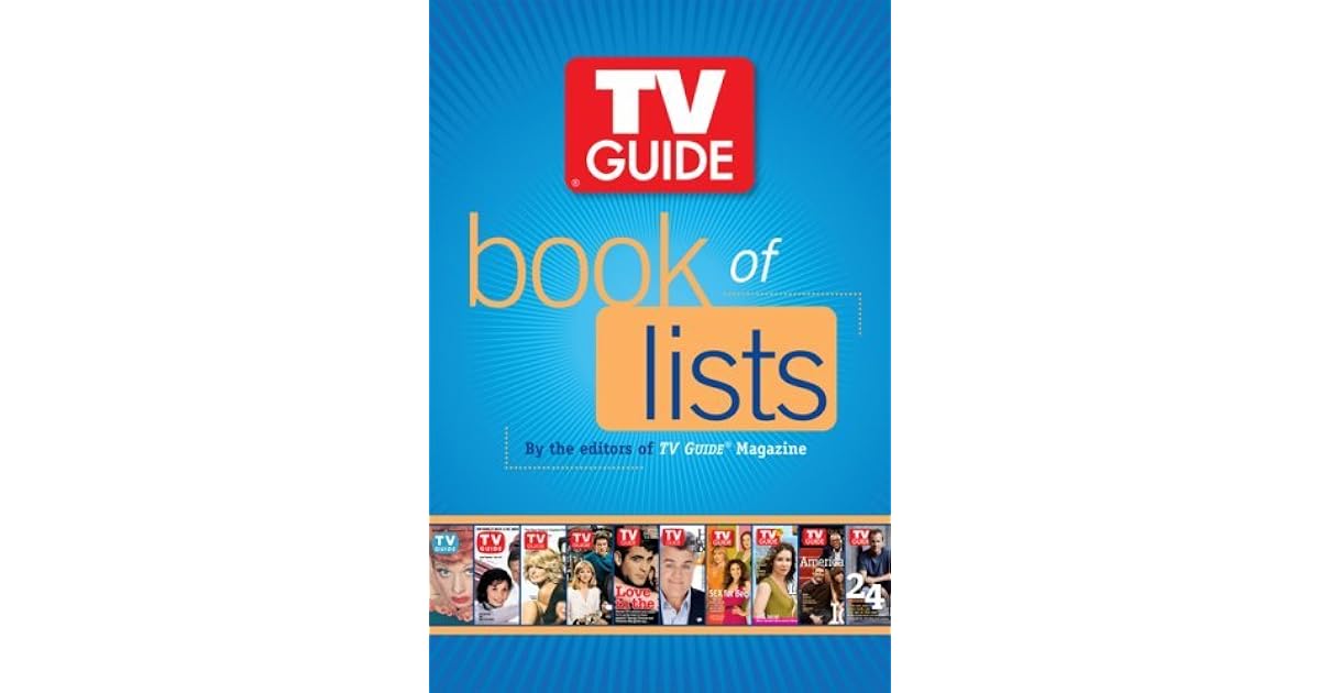 The TV Guide Book of Lists by TV Guide