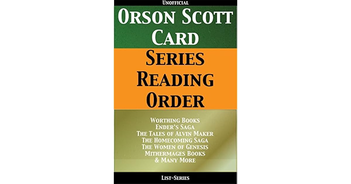Orson Scott Card: Series Reading Order: Ender's Game Series, The ...