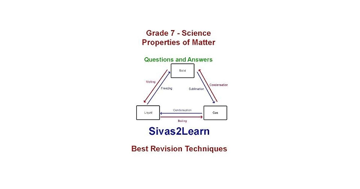 Grade 7 Science: Properties of Matter: Questions and Answers by Cholen ...