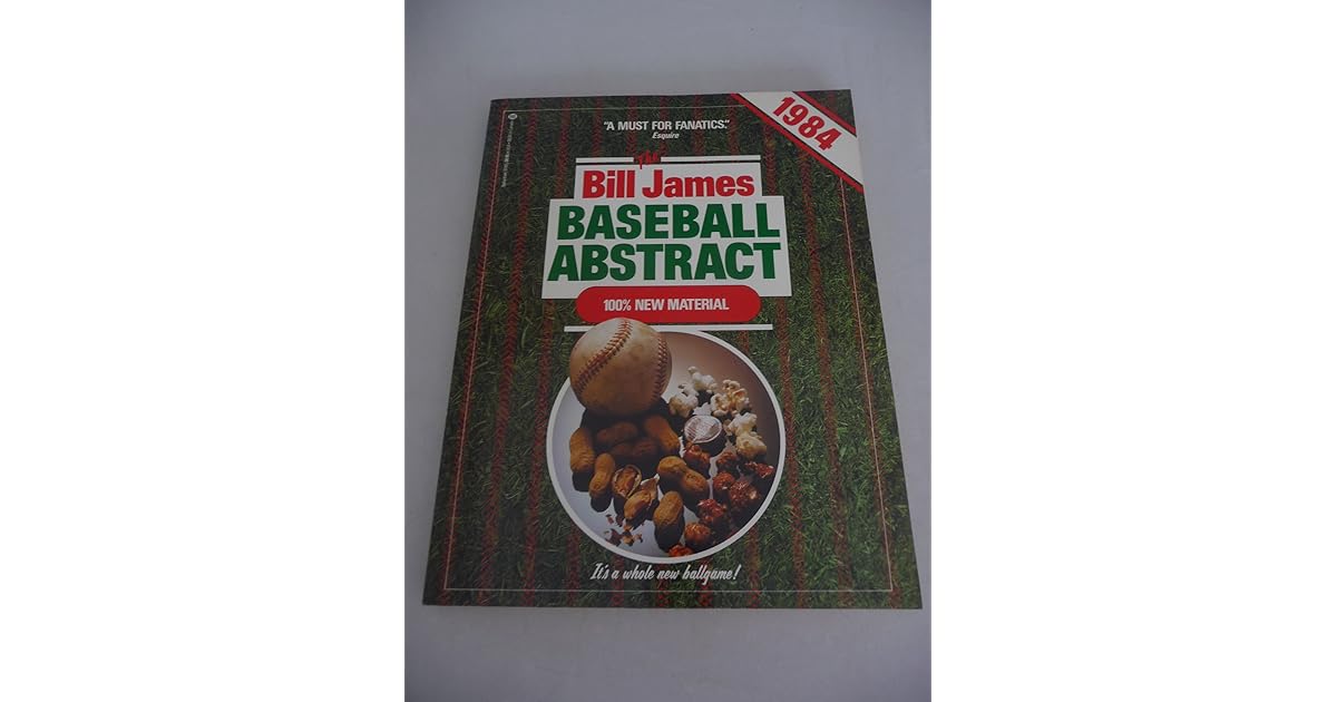 The Bill James Baseball Abstract 1984 by Bill James