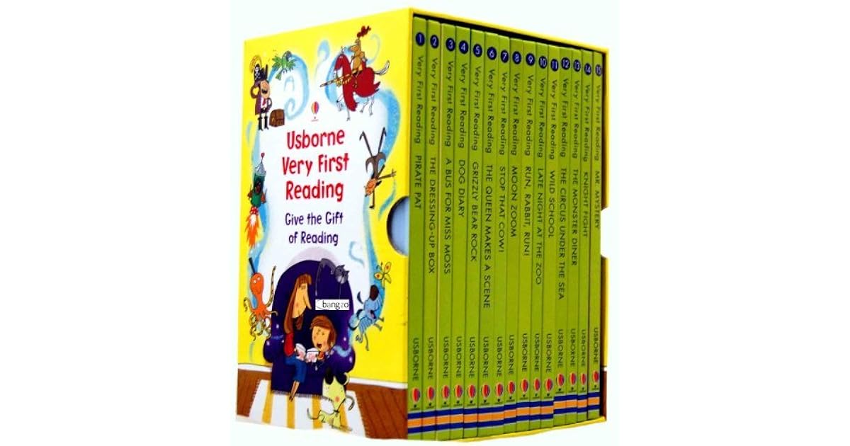 Usborne Very First Reading 16 Books Box Set Collection Pack by Mairi ...