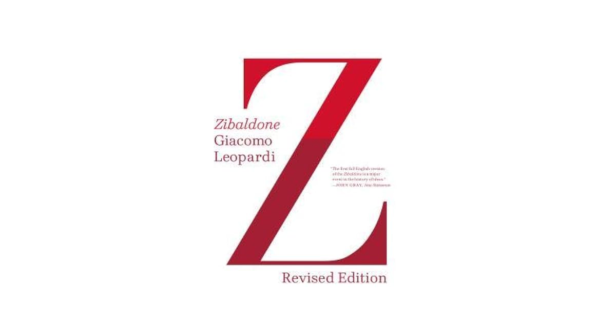 Zibaldone by Giacomo Leopardi
