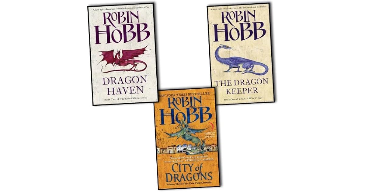 Robin Hobb Trilogy 3 Books Set Pack The Rain Wild Chronicles Collection ...
