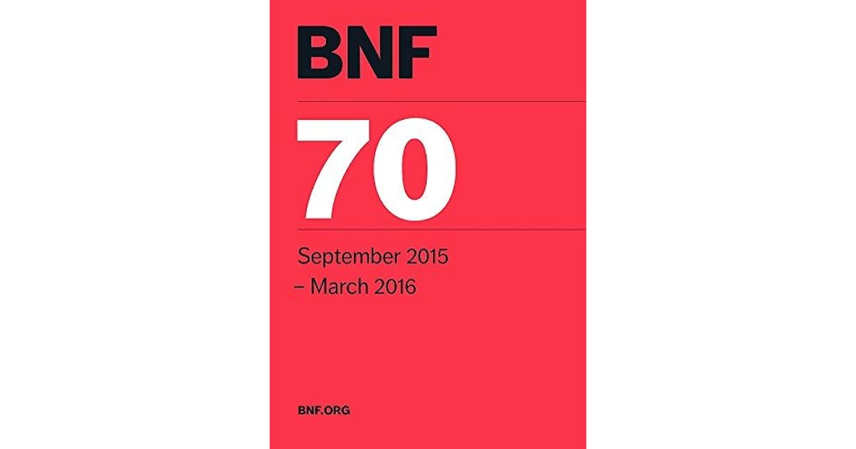 British National Formulary (BNF) 70 by Joint Formulary Committee