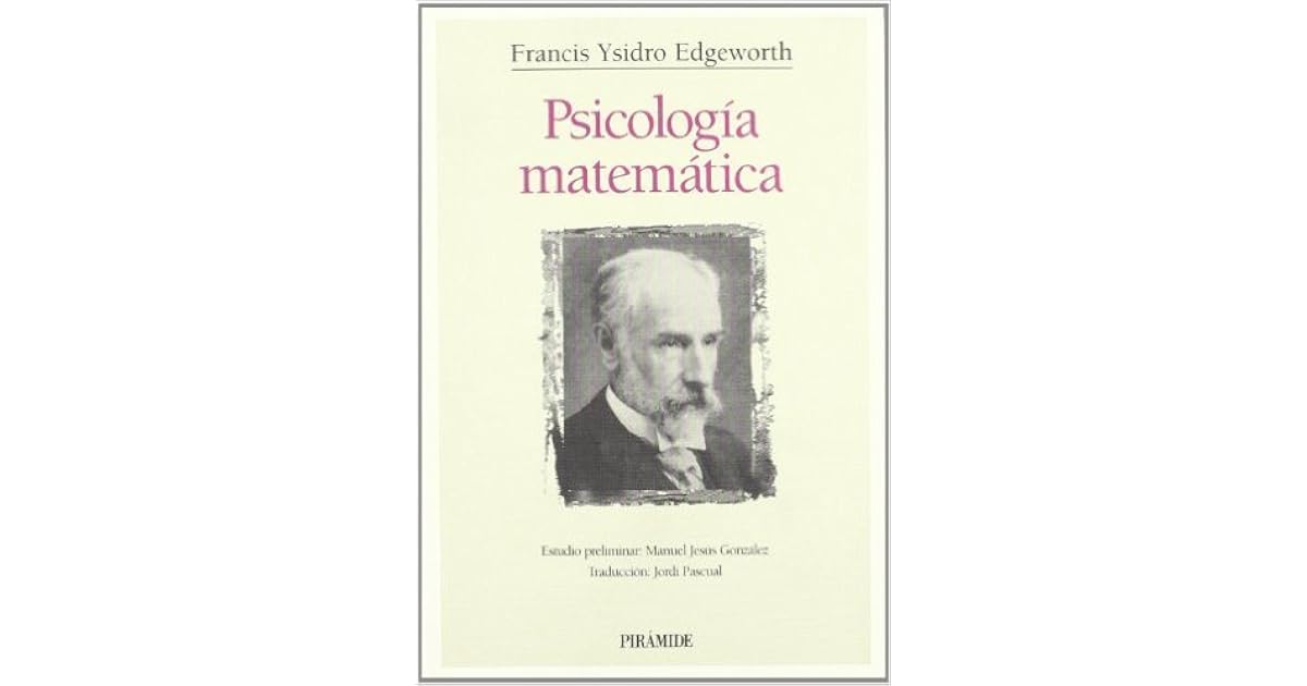 Psicología matemática by Francis Ysidro Edgeworth
