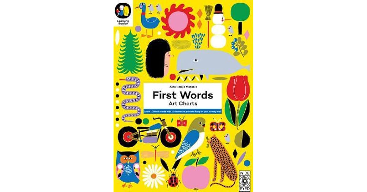 First Words: Art Charts: Learn 100 first words with 12 decorative ...
