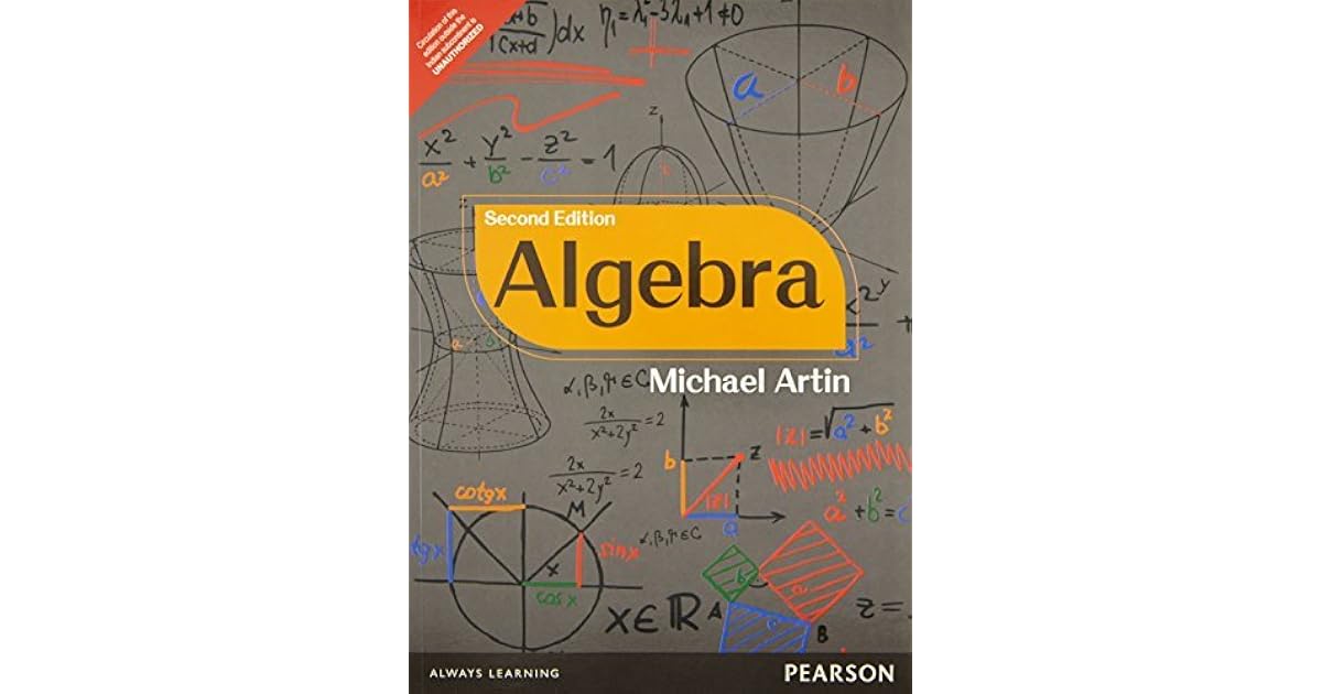 Algebra by Michael Artin