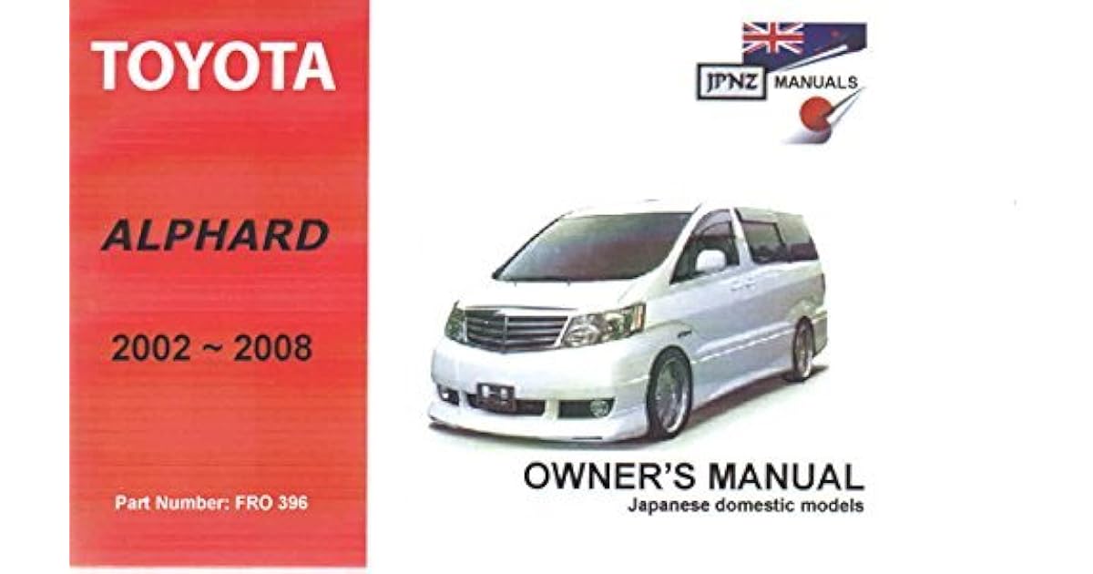 Toyota Alphard 2002 Owner s Handbook Operation Manual By JPNZ toyota-alphard-2002-owner-s-handbook-operation-manual-by-jpnz
