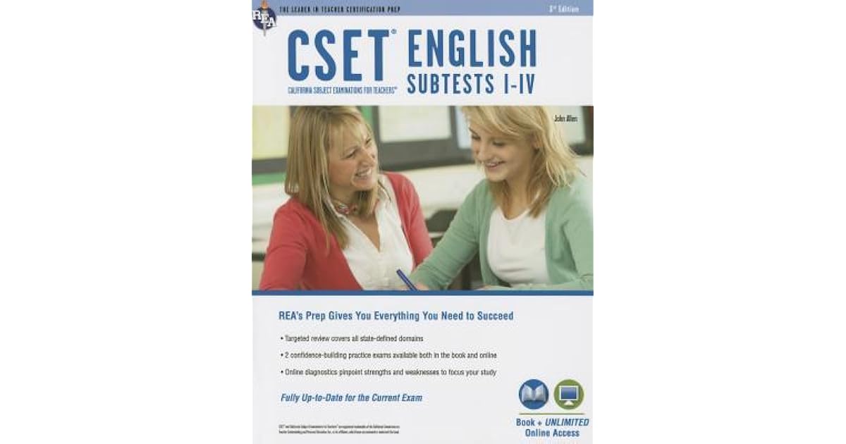 CSET English Subtests I-IV Book + Online by John Allen