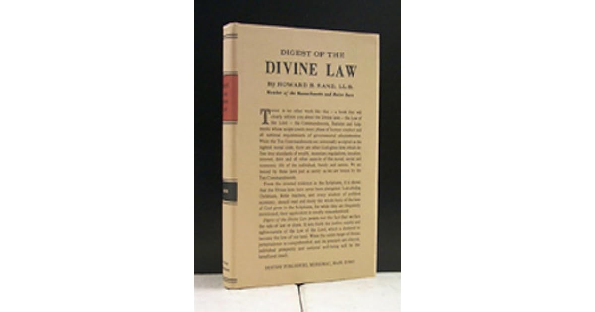 Digest of the Divine Law by Howard B. Rand
