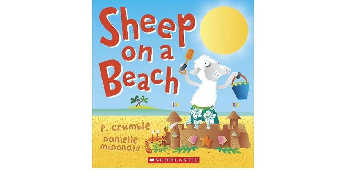 Sheep On A Beach by P. Crumble