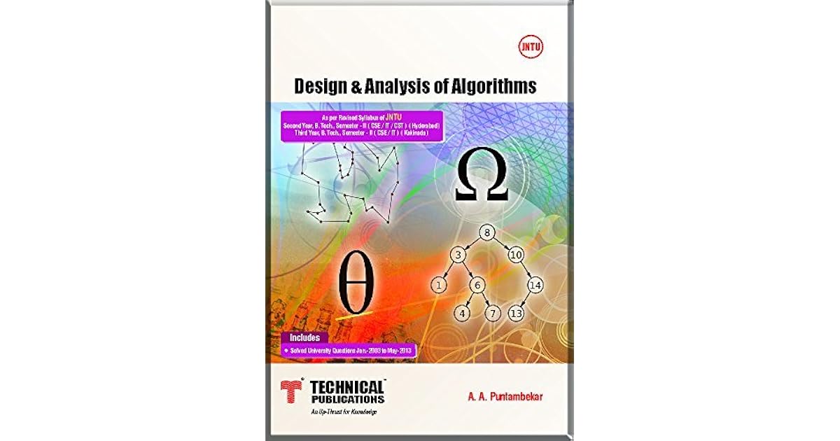 Design & Analysis of Algorithms for JNTU by A.A. Puntambekar
