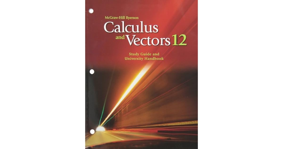 MHR Calculus and Vectors 12 Study Guide and University Handbook by ...
