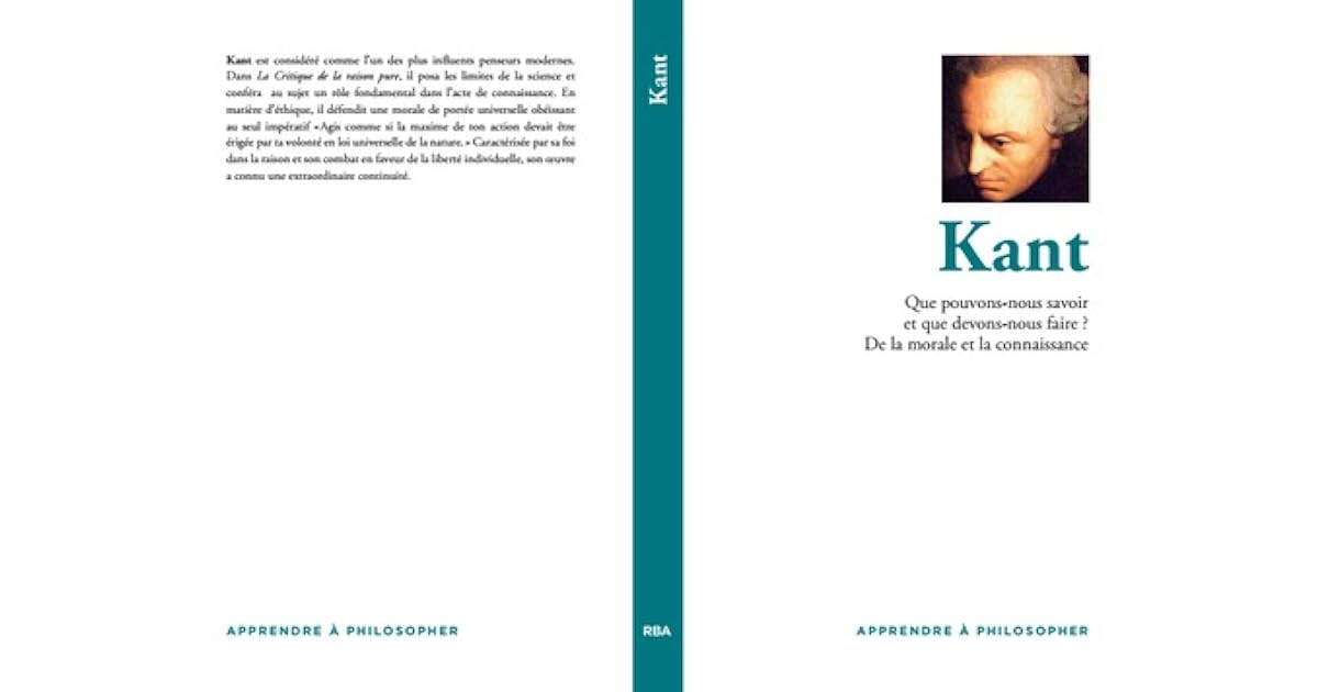Kant Collection Apprendre a philosopher by Le Monde
