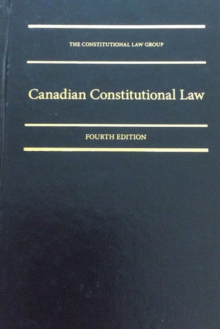Canadian Constitutional Law by Patrick Macklem