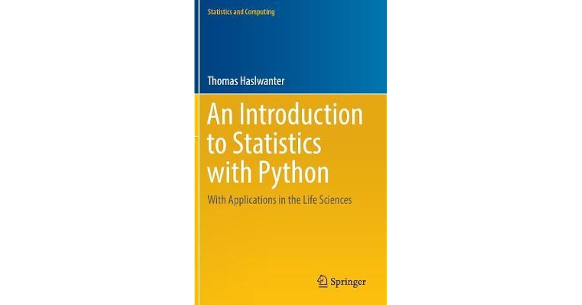 An Introduction To Statistics With Python With Applications In The