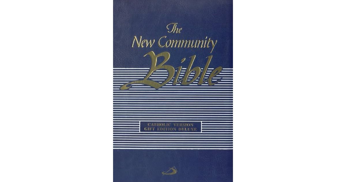 New Community Bible: Edition Deluxe with Zipper, Blue by Catholic Edition