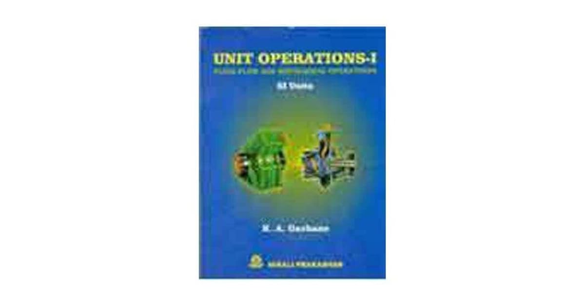 Unit Operation -1 by K.A. Gavhane