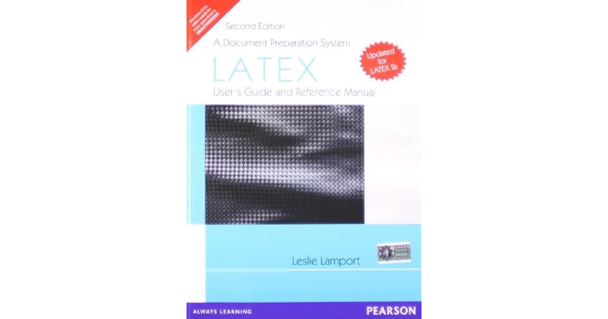 LaTeX: A Document Preparation System by Leslie Lamport
