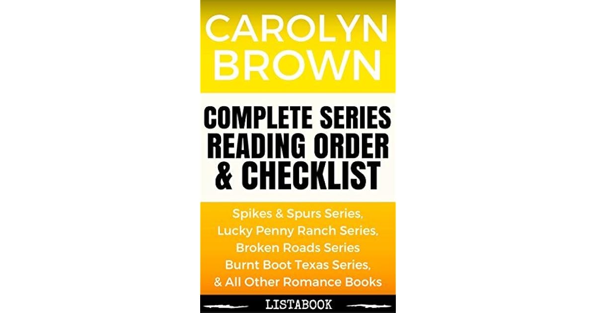 Carolyn Brown Series Reading Order & Checklist: Series List in Order ...