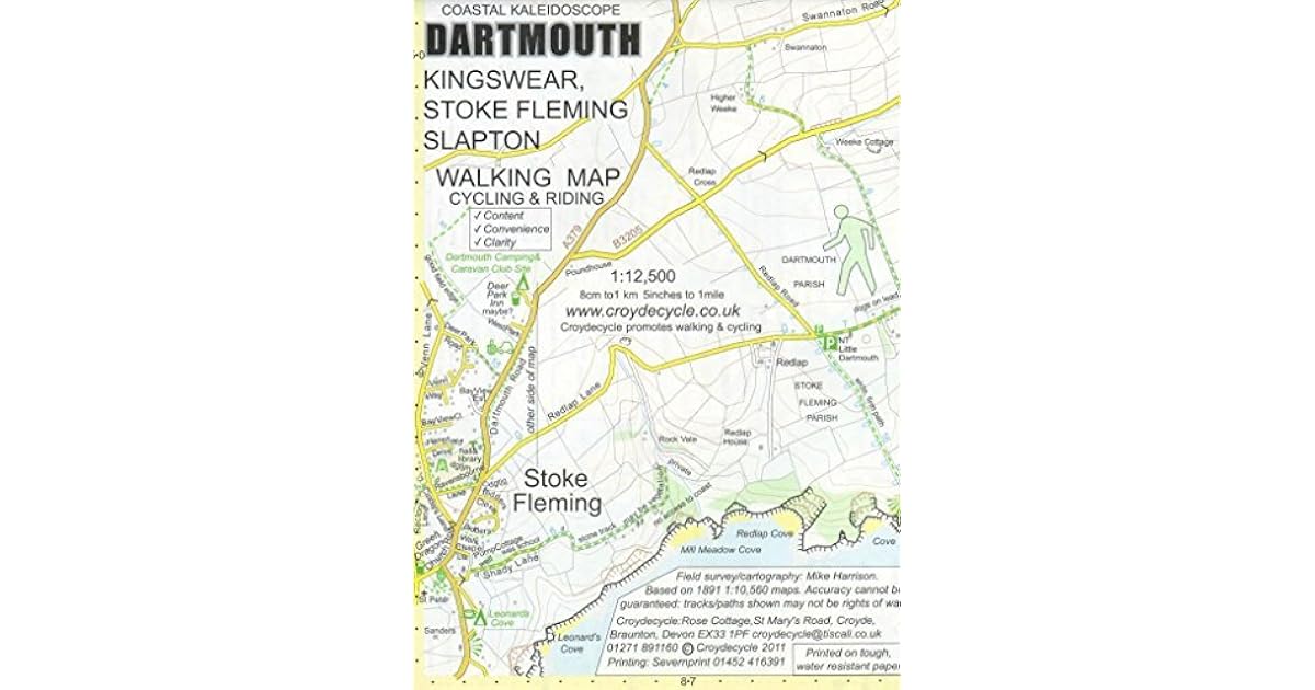 Dartmouth Walking Map: Kingswear, Stoke Fleming, Slapton by Mike Harrison