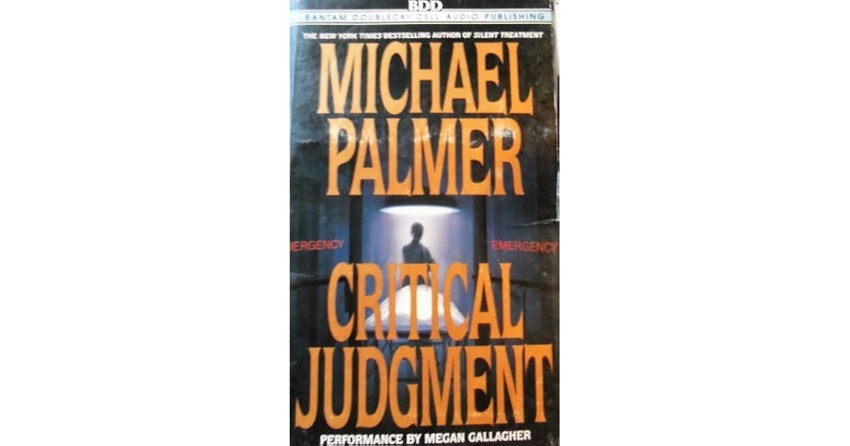 Critical Judgement by Michael Palmer