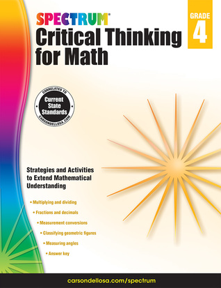 DOWNLOAD [pdf] Spectrum Grade 4 Critical Thinking for Math Workbook ...