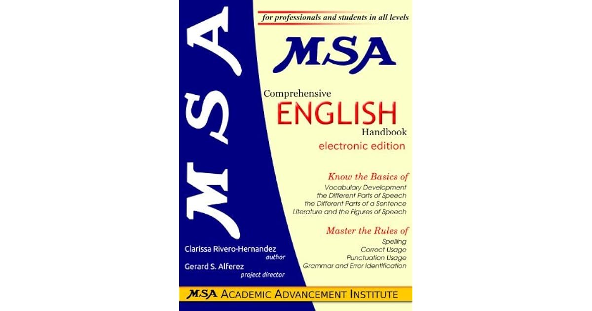 MSA Comprehensive English handbook by Clarissa Rivero-Hernandez