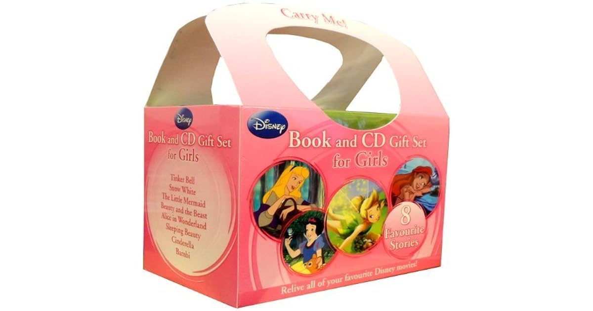 Disney Princess Books and CD Gift Set For Girls 8 Stories Collection by ...