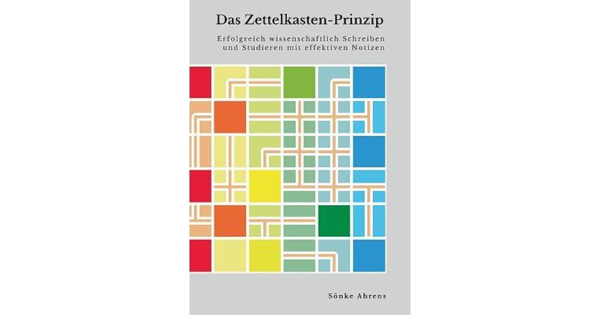 Das Zettelkasten-Prinzip: Erfolgreich wissenschaftlich Schreiben und ...