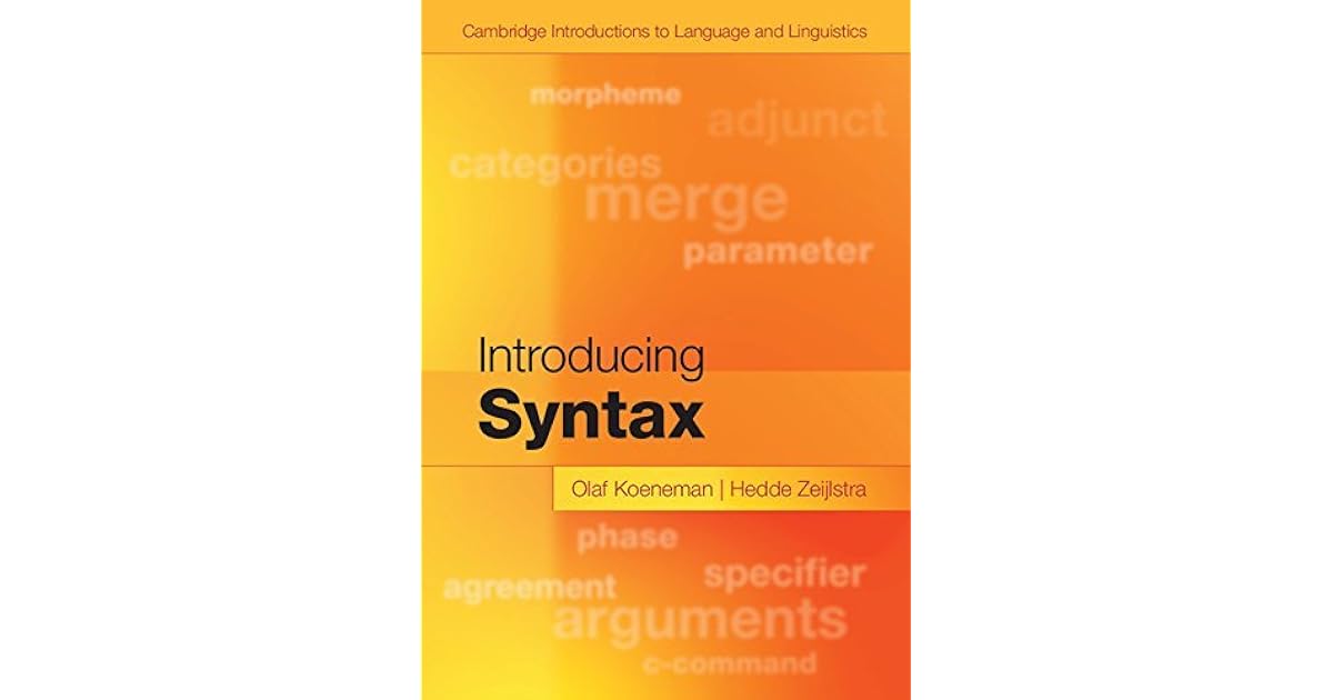 Introducing Syntax by Olaf Koeneman