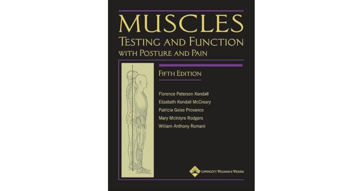 Muscles: Testing and Function, with Posture and Pain by Florence P Kendall