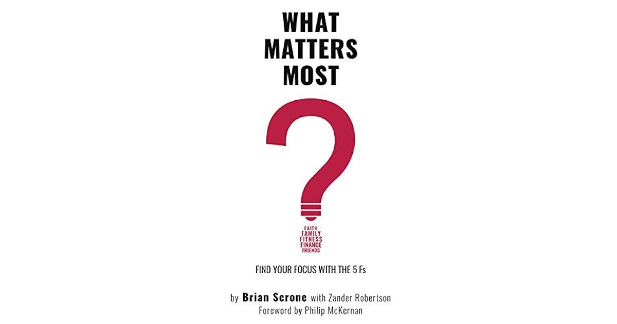 What Matters Most by Brian Scrone