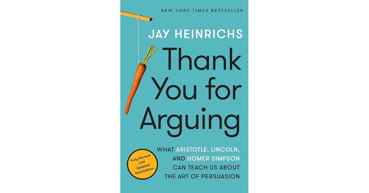 Book giveaway for Thank You for Arguing: What Aristotle, Lincoln, and ...