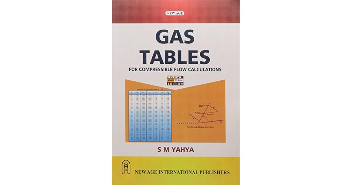 Gas Tables: For Compressible Flow Calculations by S.M. Yahya