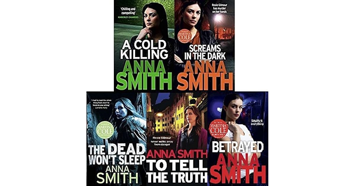 Anna Smith 5 Book set Rosie Gilmour Series collection A Cold Killing ...
