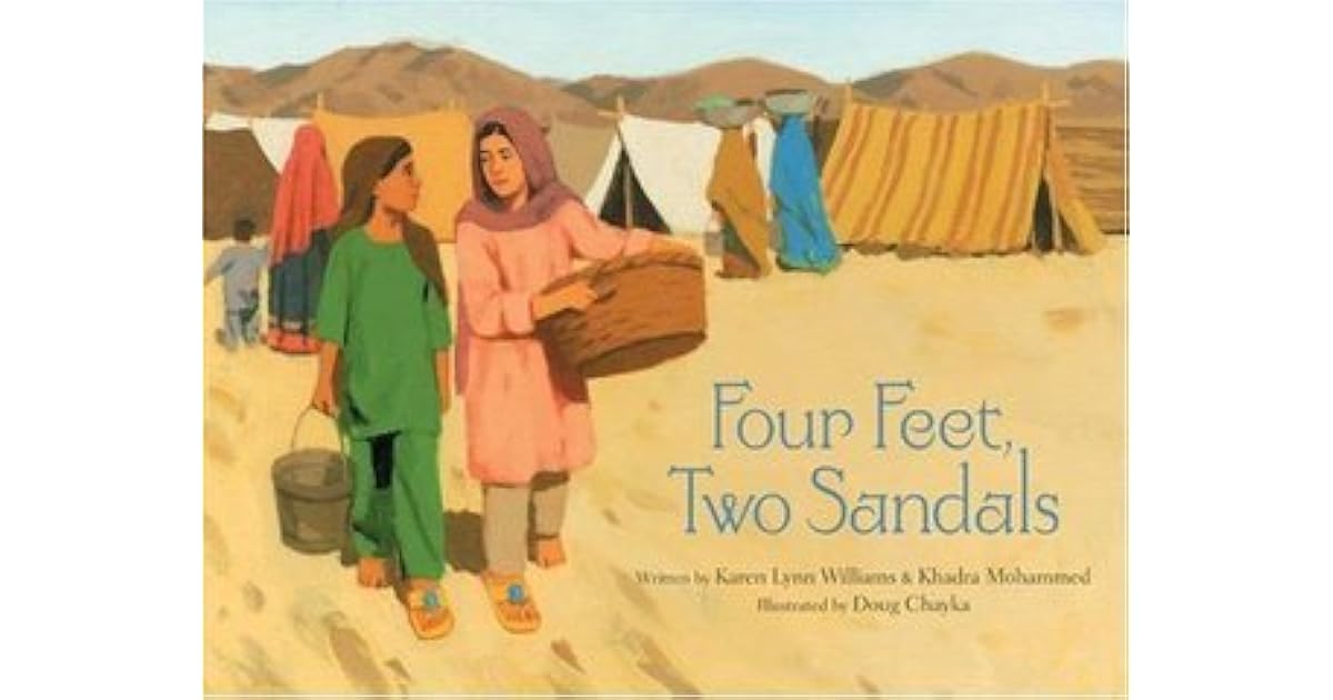 Four Feet Two Sandals Trade Book by Karen Lynn Williams
