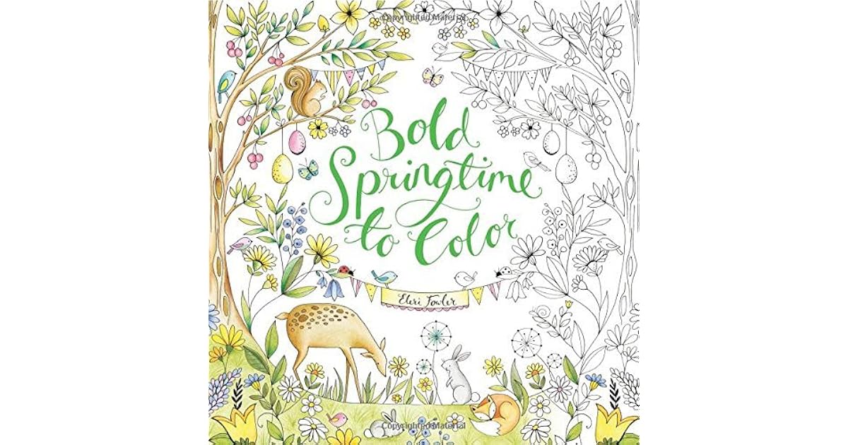Bold Springtime to Color: Coloring Book for Adults and Kids to Share by ...