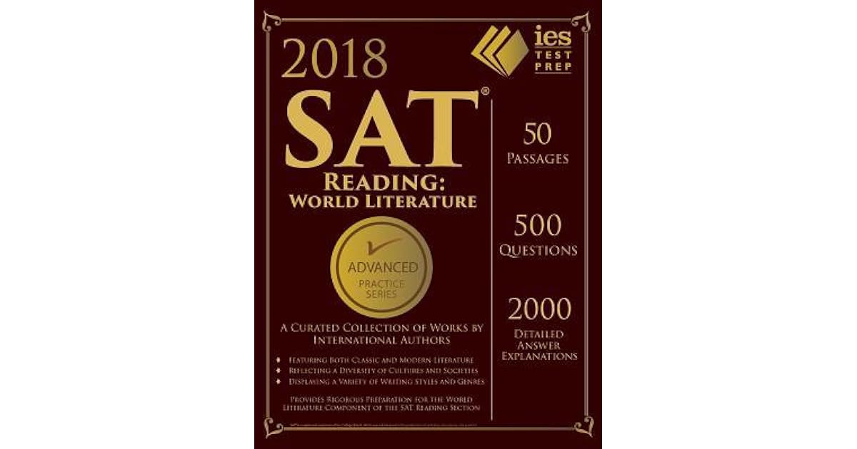 2018 SAT Reading: World Literature Practice Book by Khalid Khashoggi