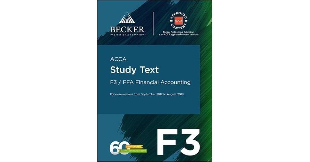 ACCA Approved - F3 Financial Accounting (September 2017 to August 2018 ...