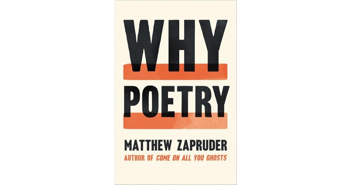 Why Poetry by Matthew Zapruder