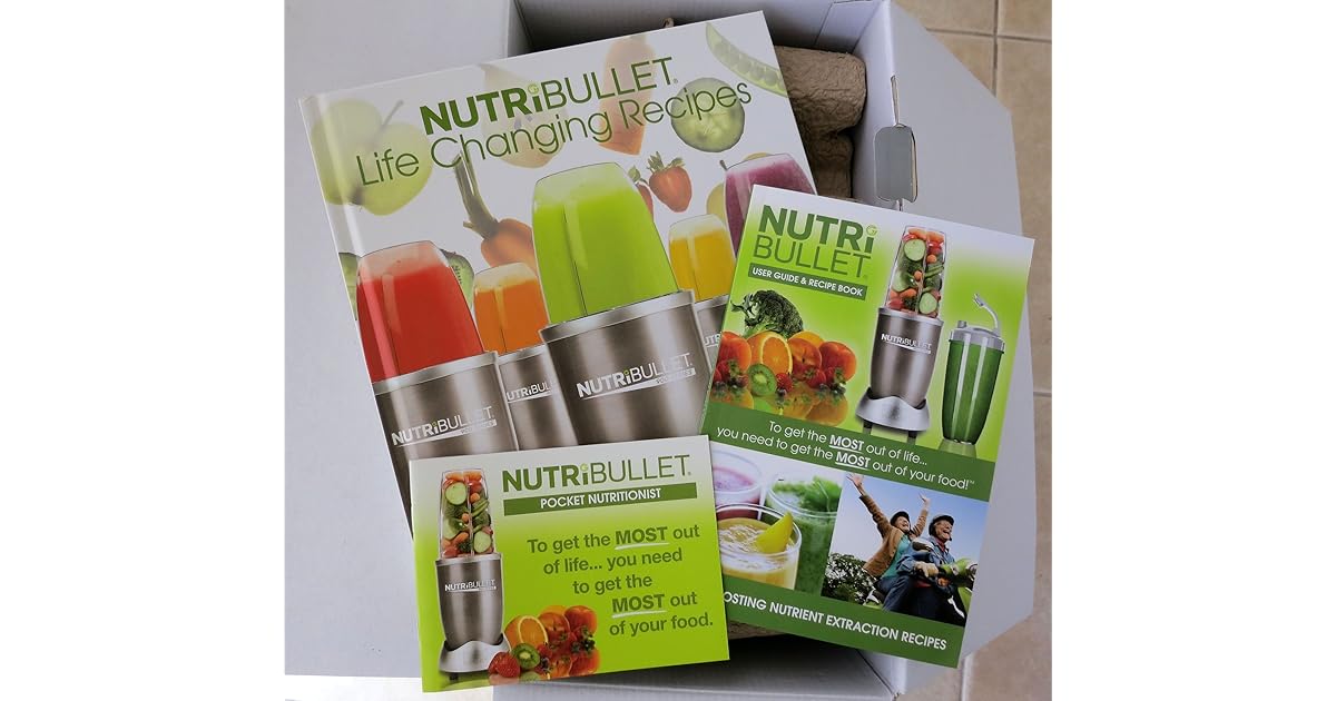 Nutribullet User Guide & Recipe Book + Pocket Nutritionist by Nutribullet