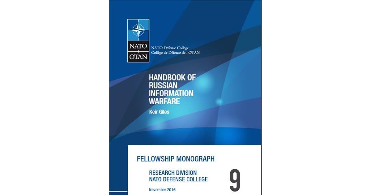Handbook of Russian Information Warfare by Keir Giles